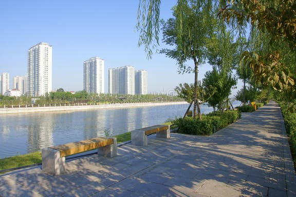 Parque de Binhe imagen de archivo. Imagen de taiyuan - 15753149