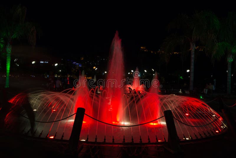 Parque De Las Fuentes De Alanya - De Damlatas Imagen de archivo ...