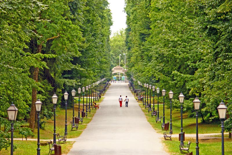 Maksimir Do Parque Em Zagreb Imagem de Stock Editorial - Imagem de ...