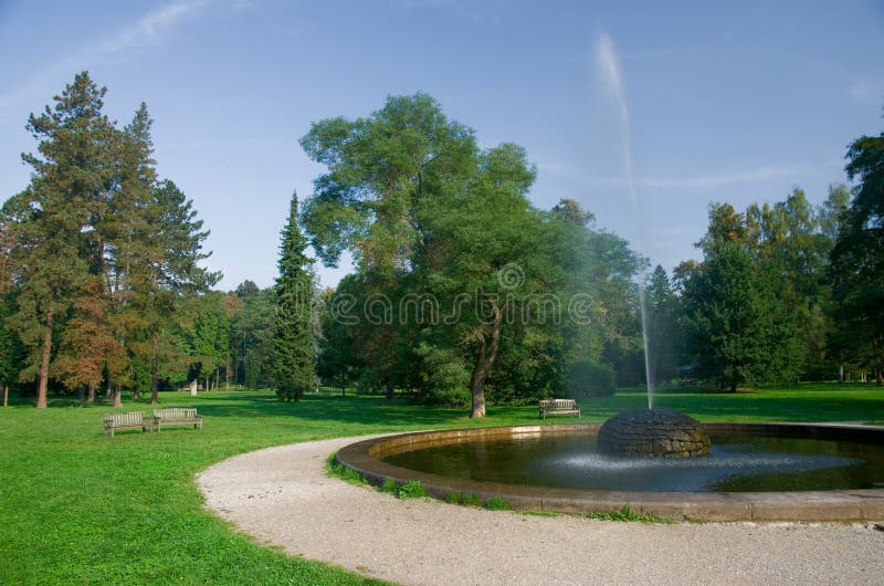 Parque De Stromovka En Praga Foto de archivo - Imagen de nadie ...