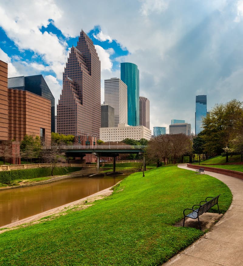 Lago Mcgovern Del Parque De Houston Hermann Imagen de archivo - Imagen ...