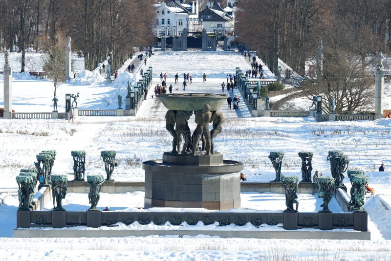 Parque Frognerparken De Frogner Fotografía editorial - Imagen de ...