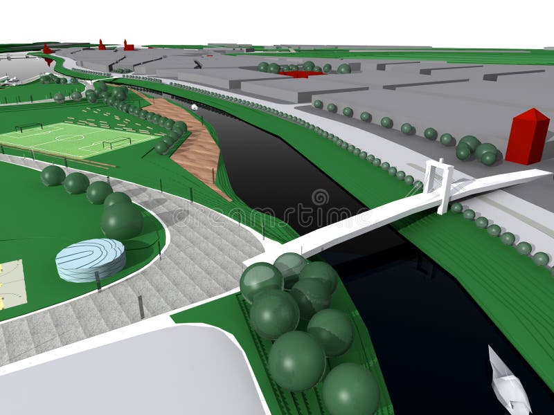 Parque moderno ilustración del vector. Ilustración de regional - 11761122