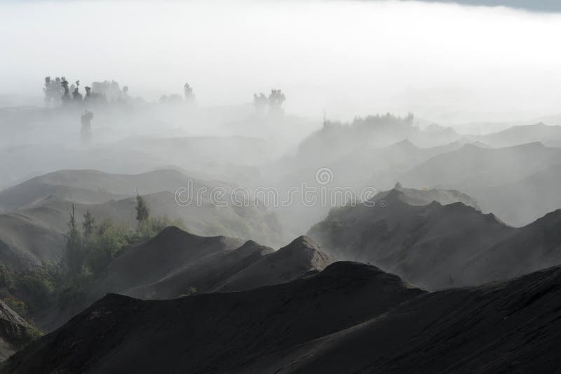 Parque Nacional De Bromo-Tengger-Semeru Na Ilha De Java Imagem de Stock ...