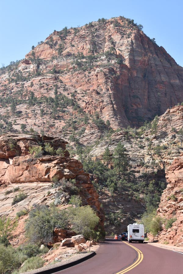 Parque Nacional De Zion En Utah Foto editorial - Imagen de desierto ...