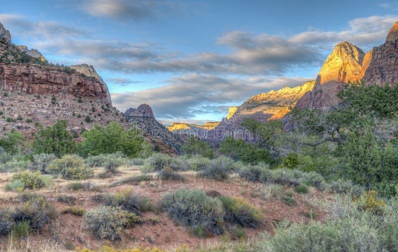 Parque Nacional De Zion, Utah Imagen de archivo - Imagen de utah ...