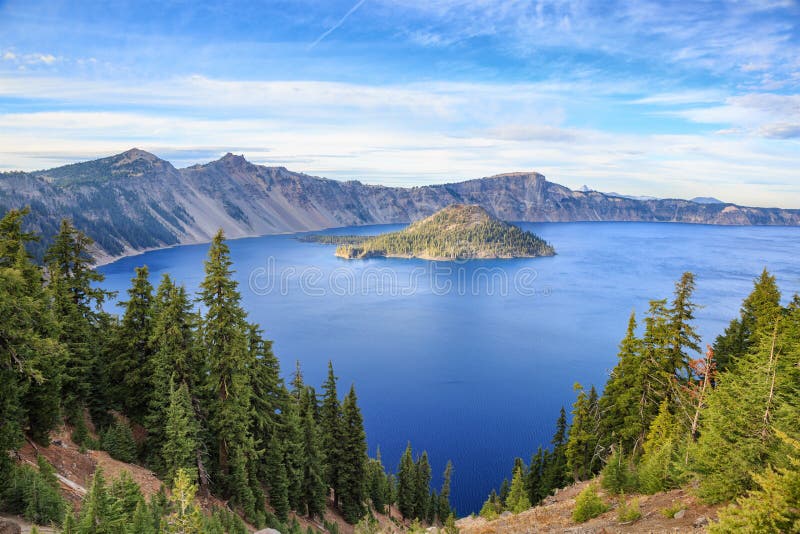 Parque Nacional Do Lago Crater, Oregon, EUA Foto de Stock - Imagem de ...