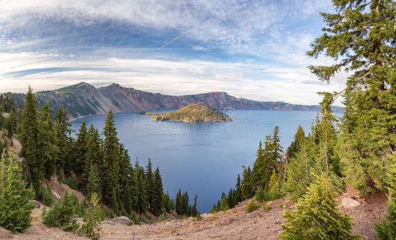 Parque Nacional Do Lago Crater, Oregon, EUA Foto de Stock - Imagem de ...