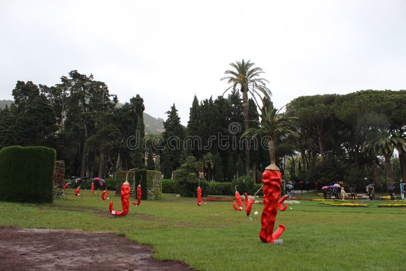 Parque Natural Da Flor De Genebra Nervi Imagem Editorial - Imagem de ...