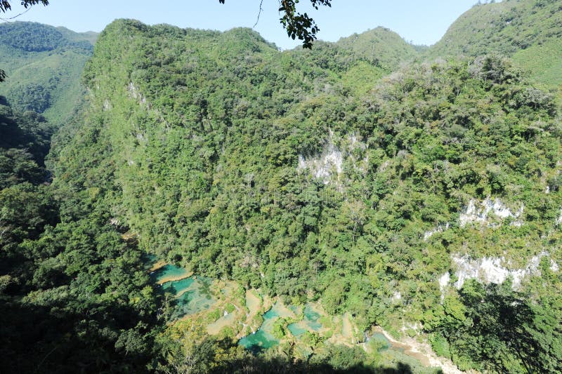 Parque Natural Del Monumento De Semuc Champey En Lanquin Imagen de ...