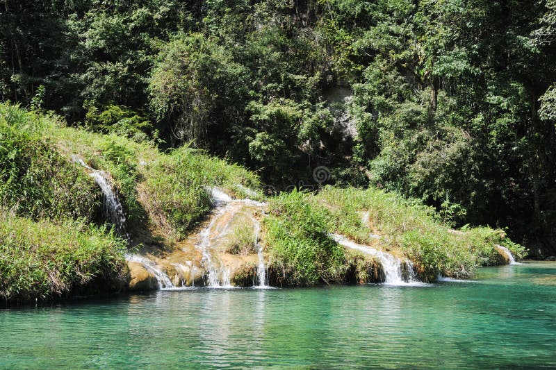 Parque Natural Del Monumento De Semuc Champey En Lanquin Imagen de ...