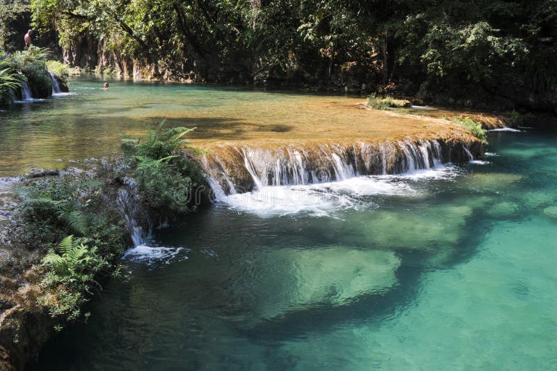 Parque Natural Del Monumento De Semuc Champey En Lanquin Foto de ...
