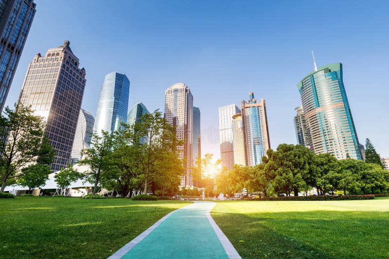 Parques Y Arquitectura Moderna Foto de archivo - Imagen de azul ...