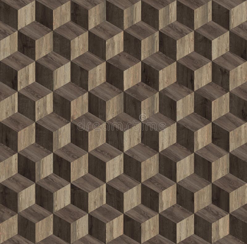 Parquet Rhombus Hexagon Repeating Stock Illustration - Illustration of ...