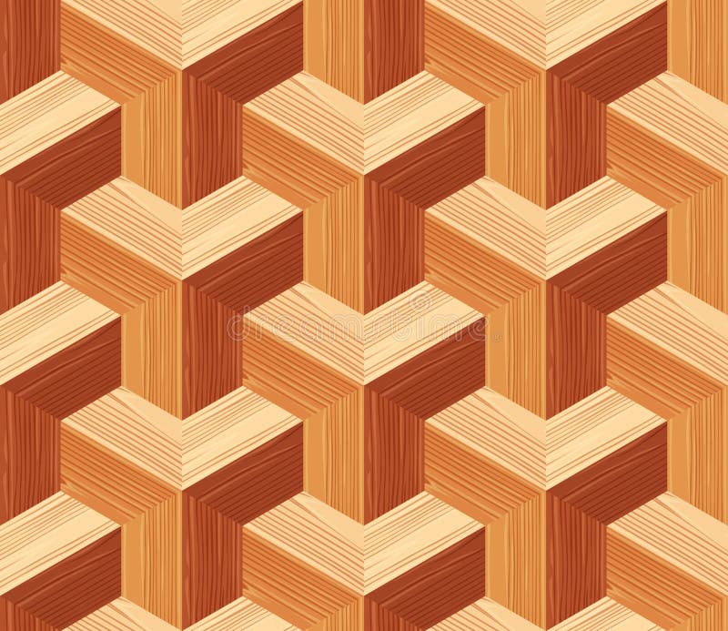 Parquet 3d Seamless Floor Pattern Stock Vector - Illustration of ...