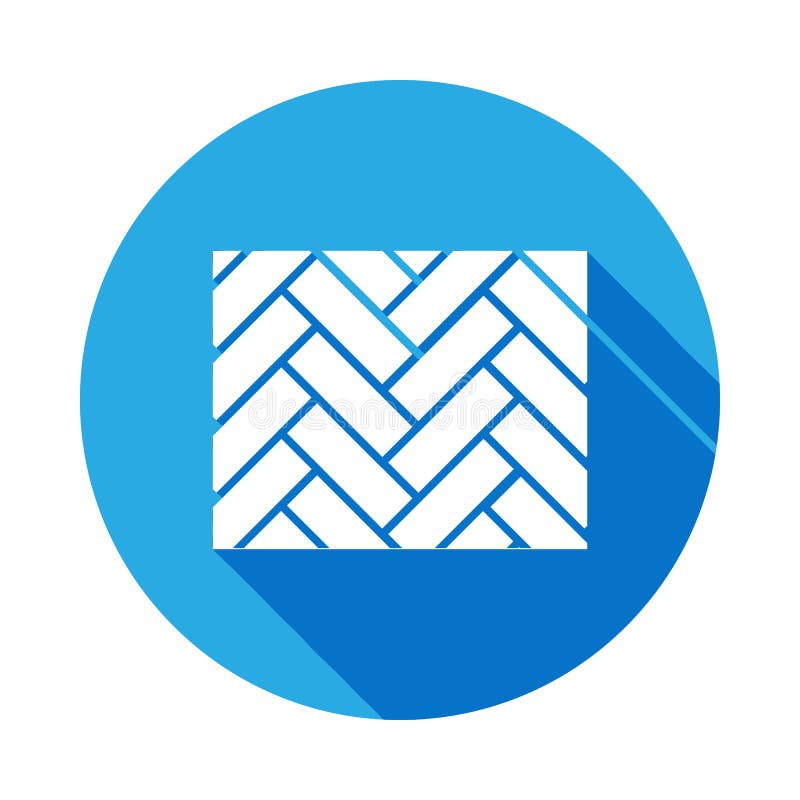 Parquet Icon in Badge Style. One of Construction Materials Collection ...