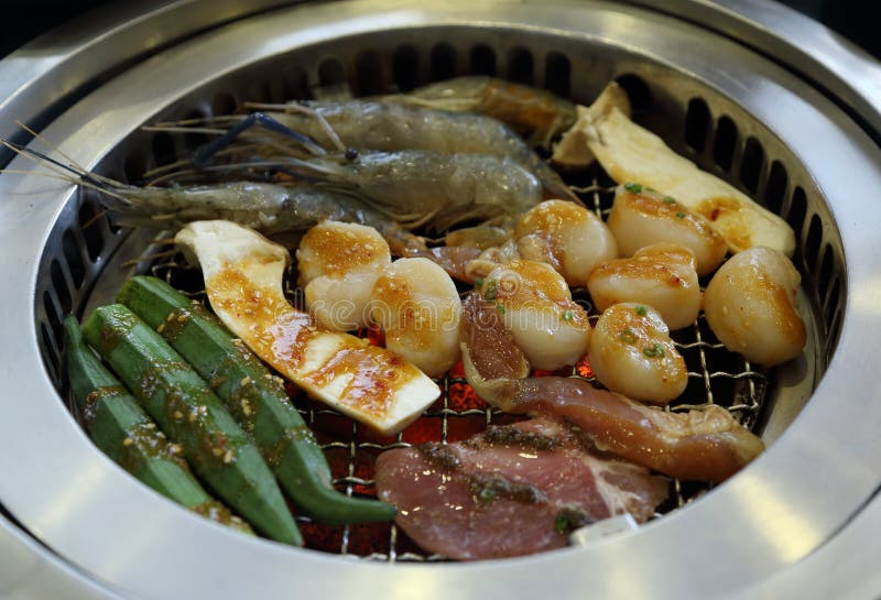 Parrilla coreana del Bbq imagen de archivo. Imagen de coreano - 42548637