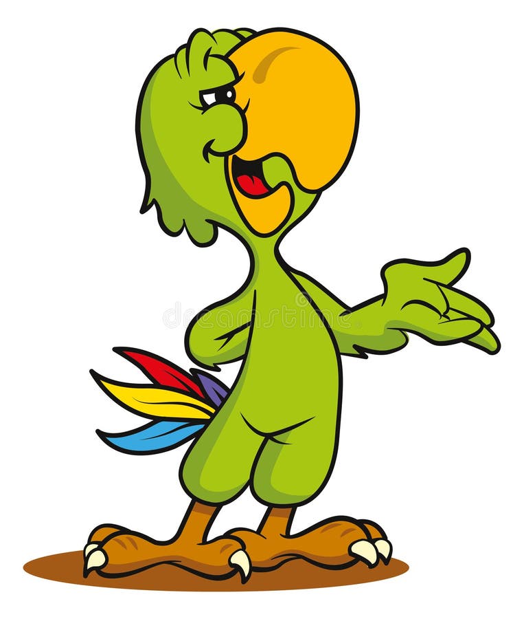 Pirate Parrot Dancing stock vector. Illustration of cartoon - 10978249