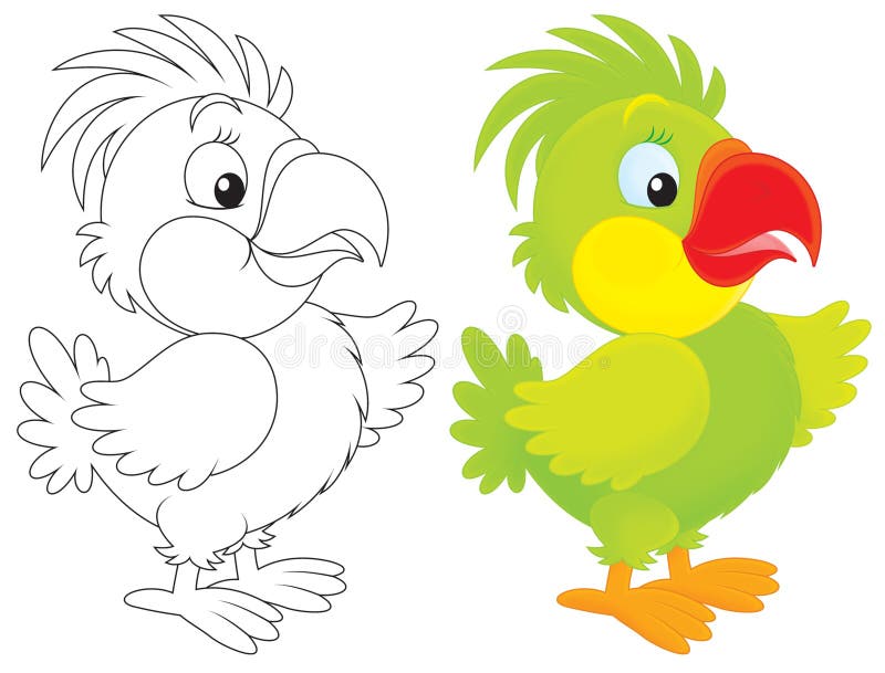Parrot Outline Stock Illustrations – 8,324 Parrot Outline Stock ...