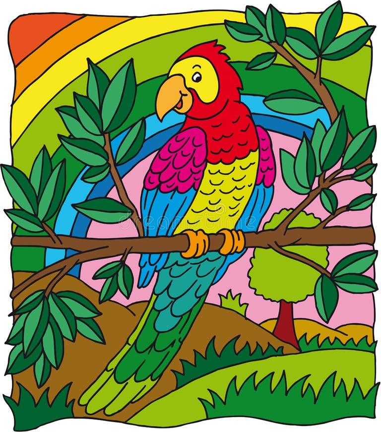 Rainbow Parrot Stock Illustrations – 6,253 Rainbow Parrot Stock ...