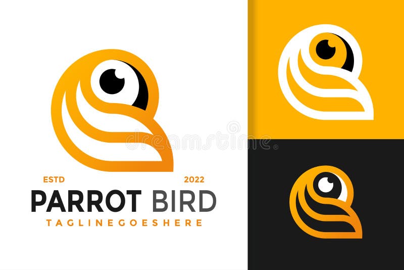 Parrot Bird Logo Design, Brand Identity Logos Vector, Modern Logo, Logo ...