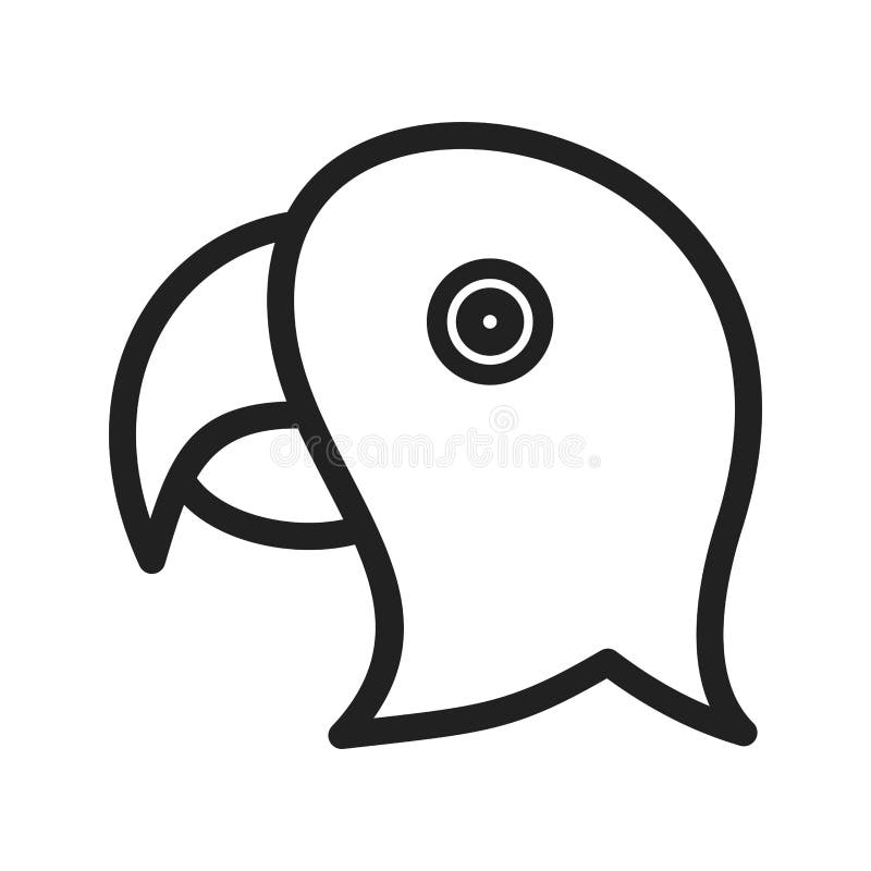 Parrot Face stock illustration. Illustration of concept - 96370328