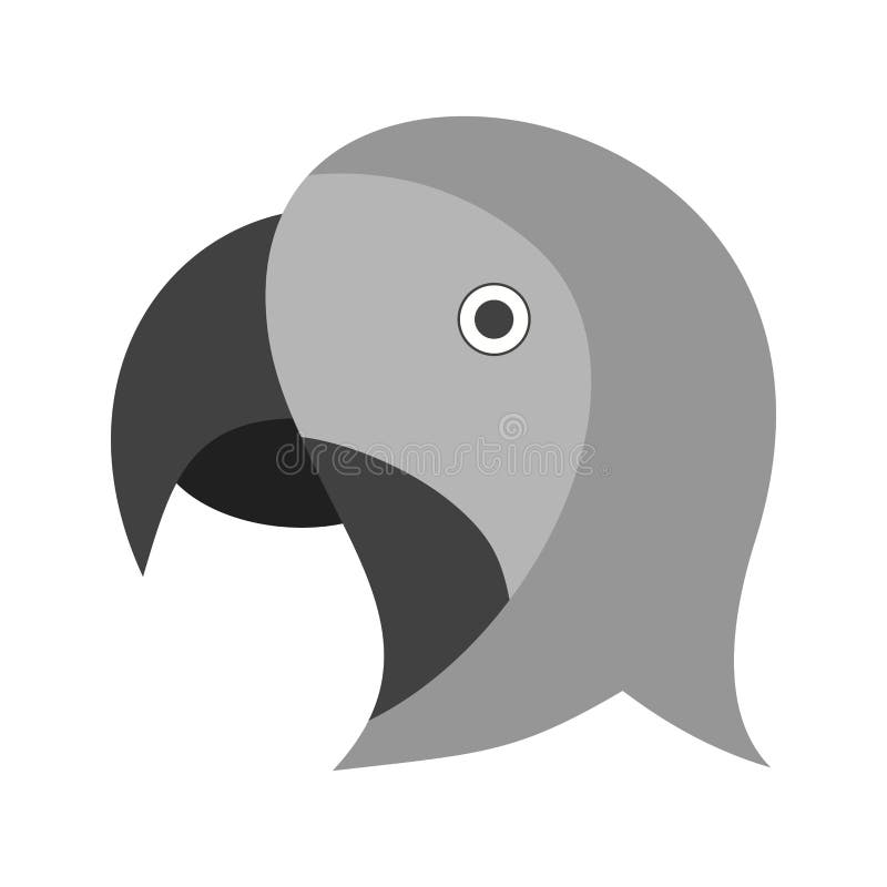 Parrot Face stock vector. Illustration of parrots, vector - 100711437