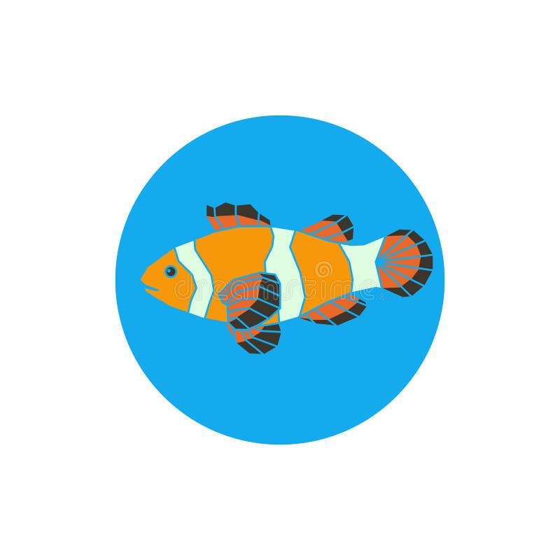Parrot fish icon. stock illustration. Illustration of fauna - 75752464