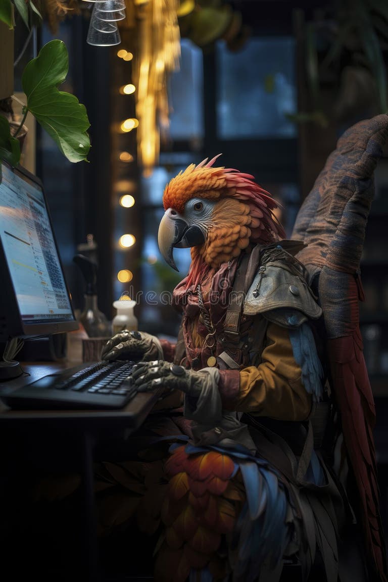 Parrot Computer Stock Illustrations – 901 Parrot Computer Stock ...