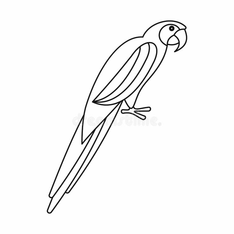 Parrot Outline Stock Illustrations – 8,958 Parrot Outline Stock ...
