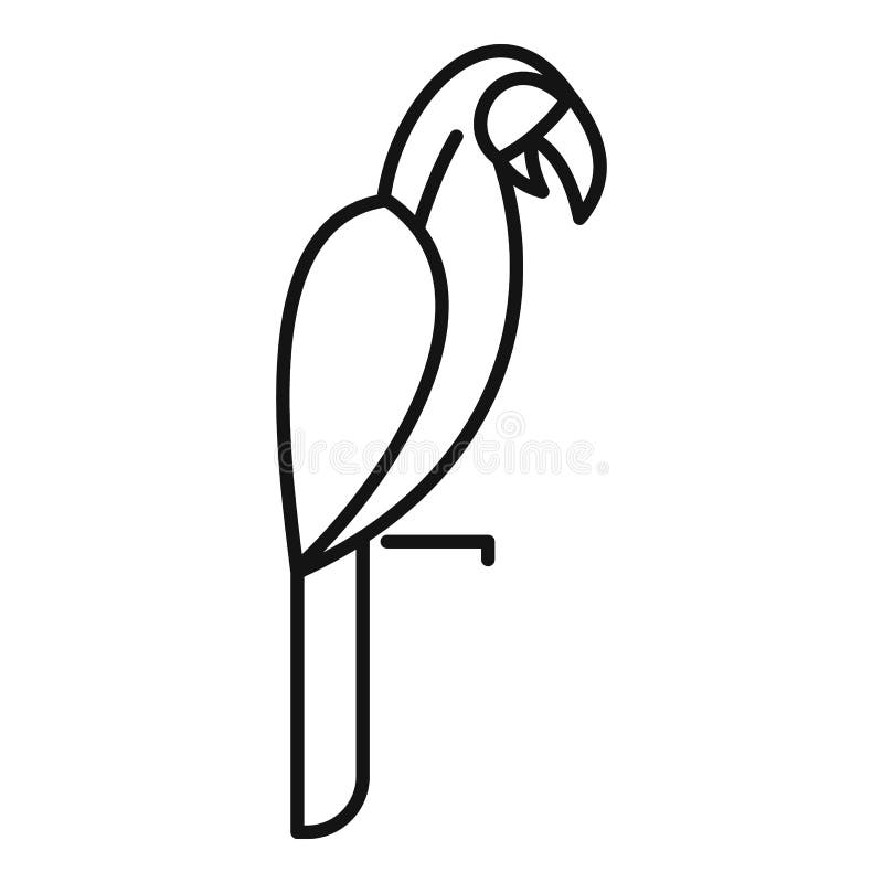 Macaw Outline Wing Stock Illustrations – 396 Macaw Outline Wing Stock ...