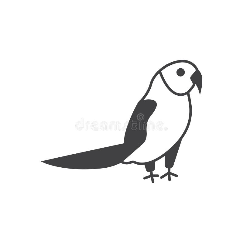 Parrot Bird- Vector Sign Symbol Illustration Stock Vector ...