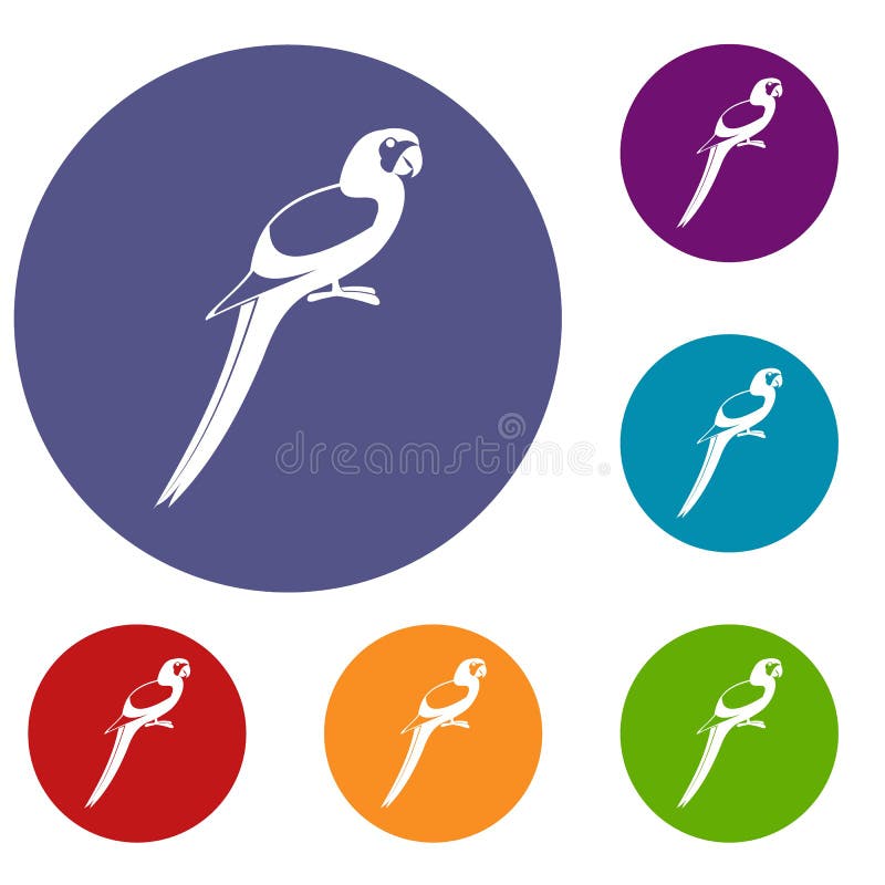 Parrot Icons Set, Isometric Style Stock Vector - Illustration of ... Parrot Icons Set, Isometric Style Stock Vector - Illustration of ...