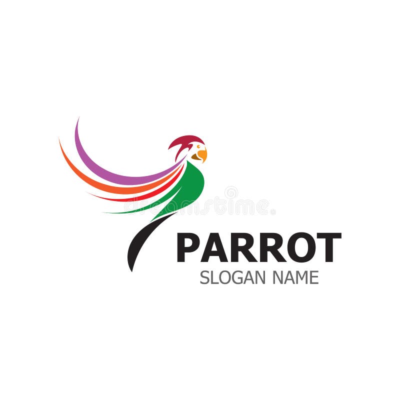 Parrot Logo Design, Themes Animal Creative Template Vector Stock ...
