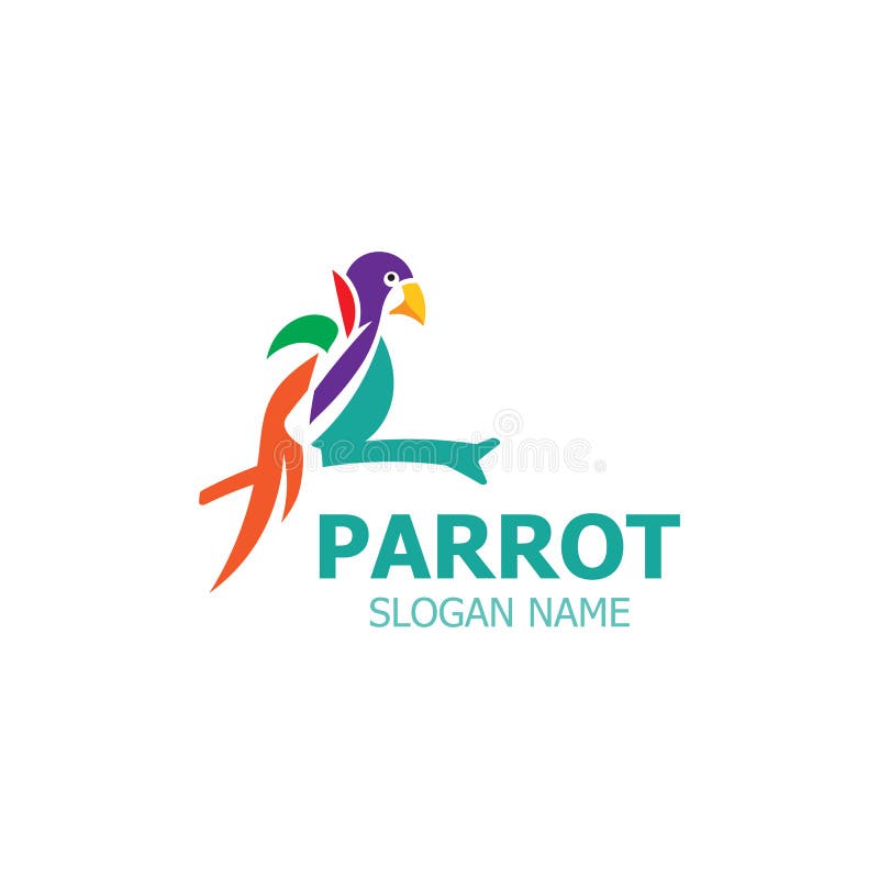 Parrot Logo Design, Themes Animal Creative Template Vector Stock ...