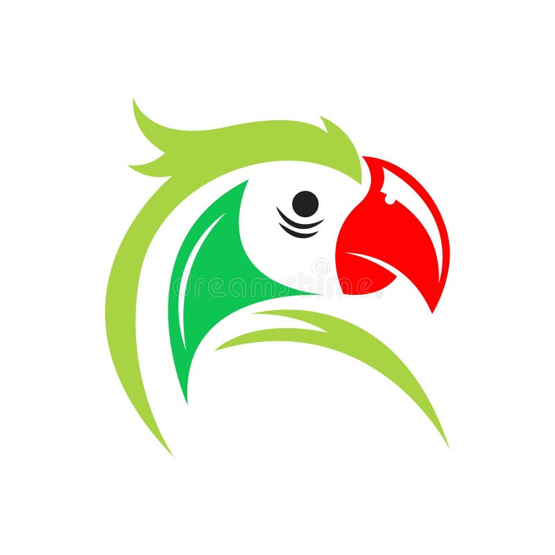 Parrot logo icon design stock vector. Illustration of green - 279688285