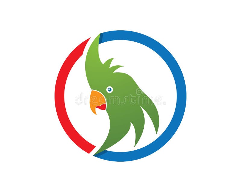 Parrot Logo Vector Illustration Stock Vector - Illustration of beak ...