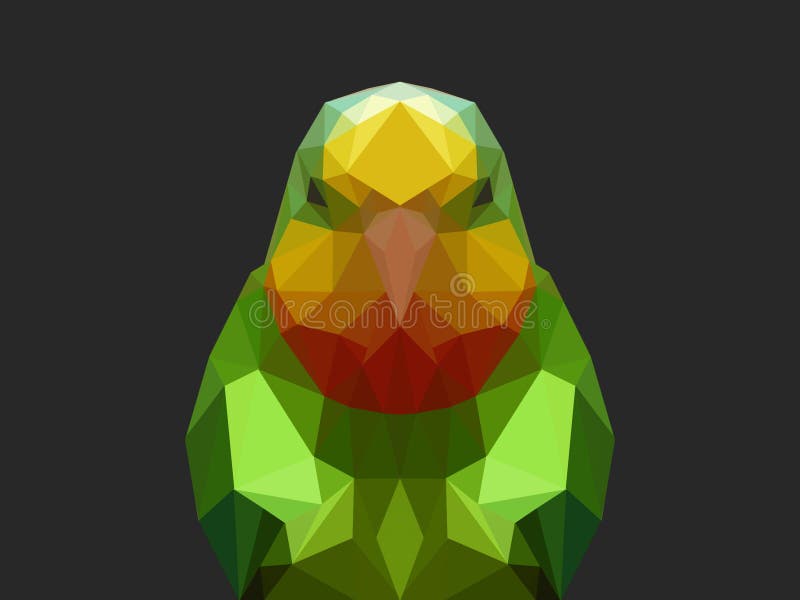 Parrot stock illustration. Illustration of polygonal - 93732860