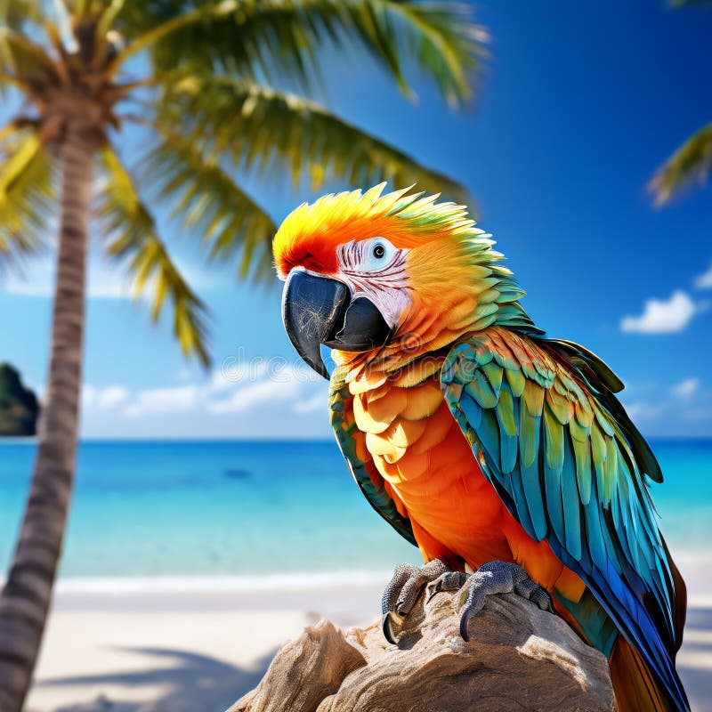 Parrot stock illustration. Illustration of parrot, blue - 324632471