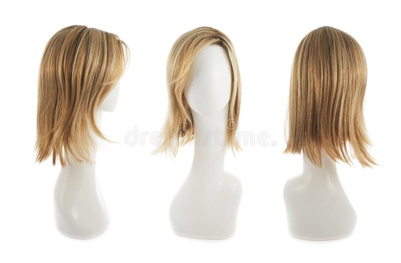 Parrucca Dei Capelli Sopra La Testa Del Manichino Immagine Stock ...