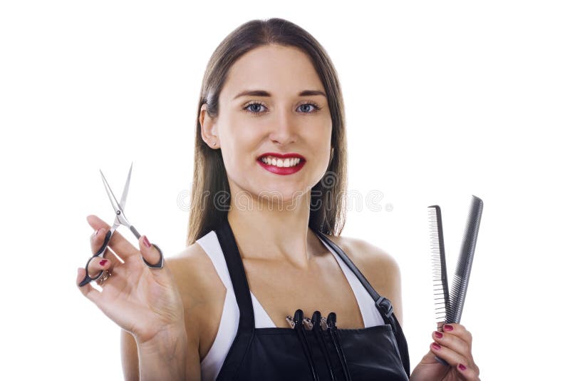 Parrucchiere Professionista Fotografia Stock - Immagine di giovane ...