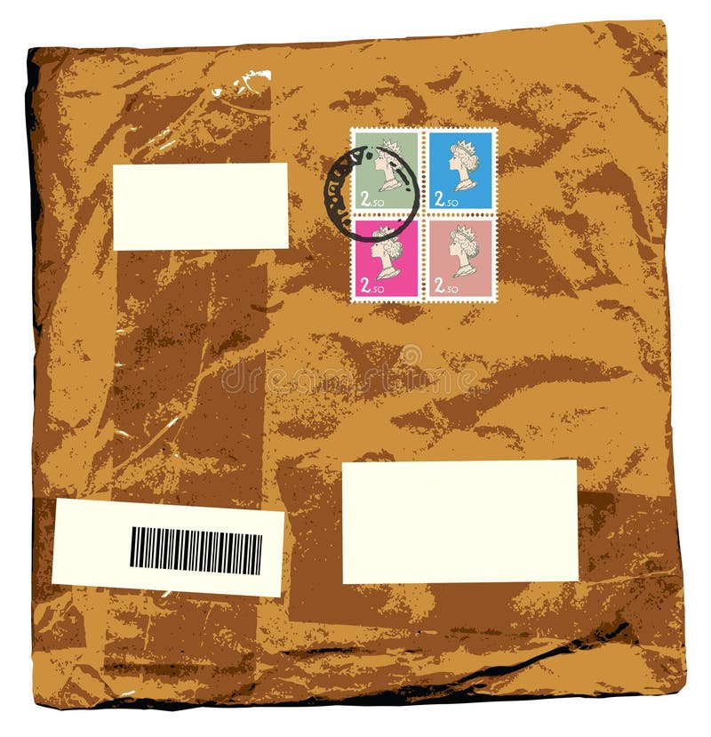 Parsel stock vector. Illustration of letter, circle, philately - 33262225