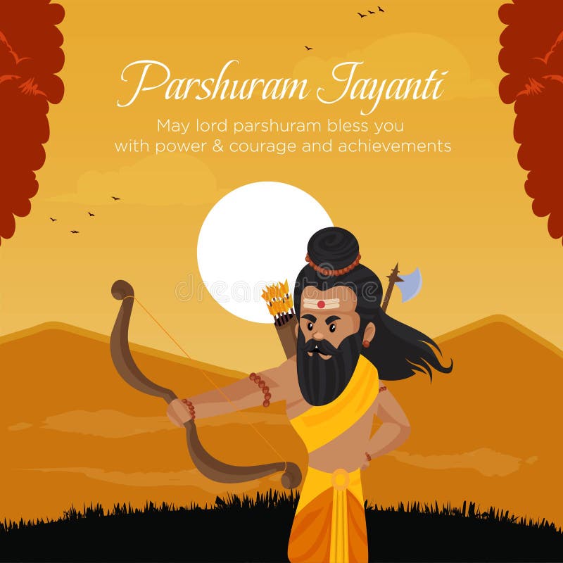 Banner Design of Happy Parshuram Jayanti Stock Vector - Illustration of ...