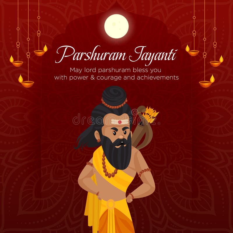 Banner Design of Happy Parshuram Jayanti Stock Vector - Illustration of ...