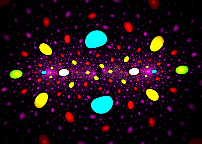 Partículas Coloridas Dinámicas Stock de ilustración - Ilustración de ...