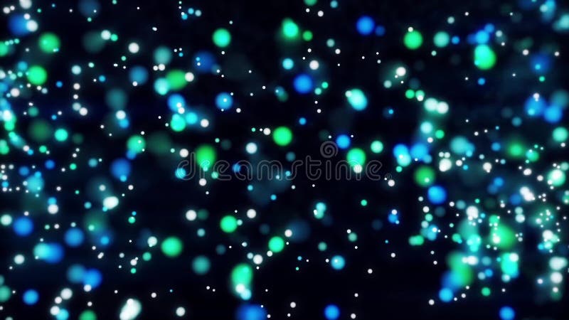 Partículas Y Luces Coloreadas Que Brillan Intensamente Stock de ...