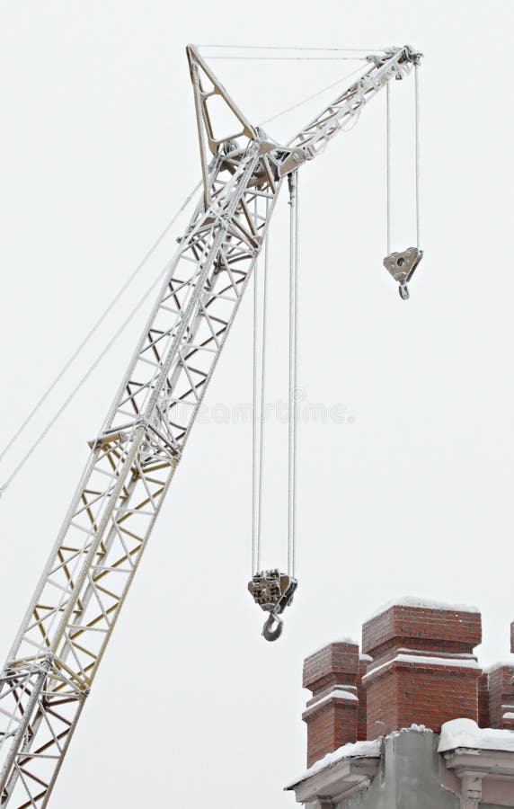 Part of an Arrow of the Elevating Crane Stock Image - Image of derrick ...