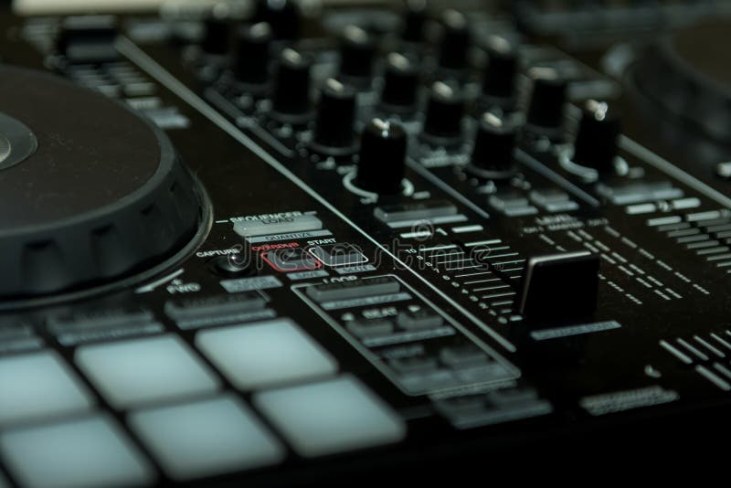 Part of the Audio Recorder, Sound Mixer Stock Photo - Image of sound ...