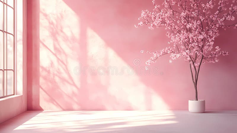 Cherry Blossom Banner Backdrop for Stunning Presentations Stock ...