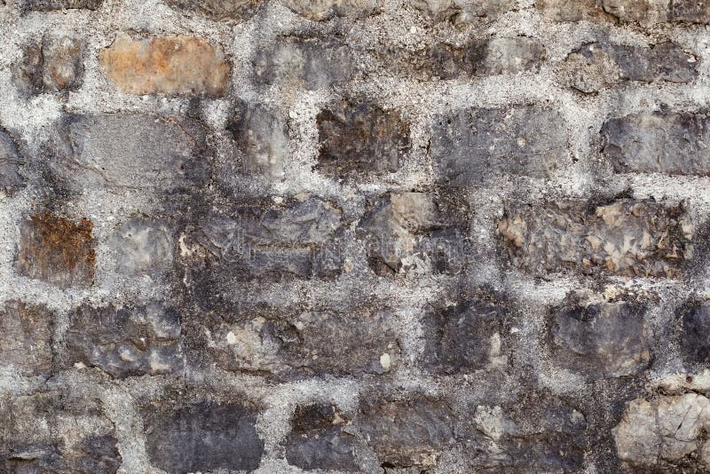 Part of a Big Stone Wall for Background or Texture Stock Image - Image ...